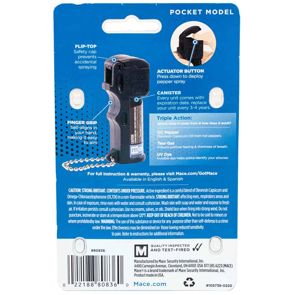 Mace® Pocket Model Triple Action | Safety First Protector
